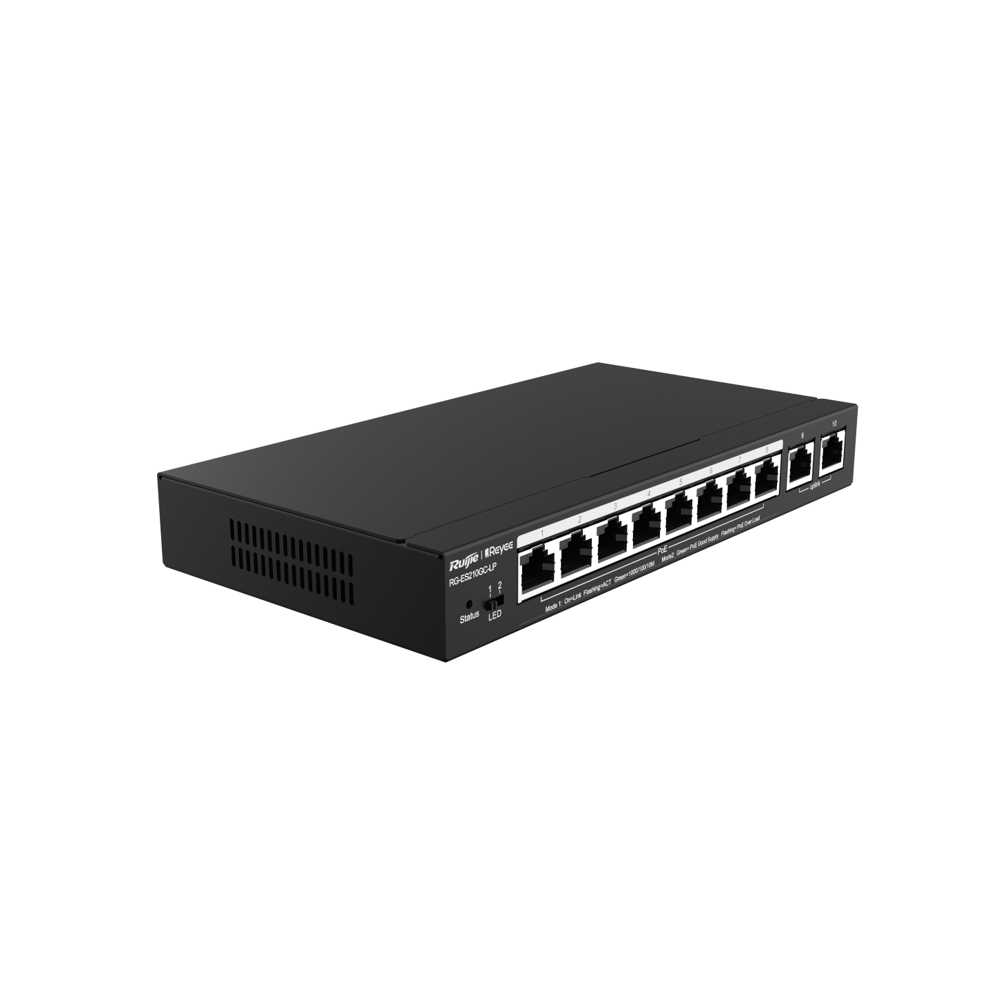 RG-ES210GC-LP, 10-Port Gigabit Smart Cloud Managed PoE Switch – Ruijie ...