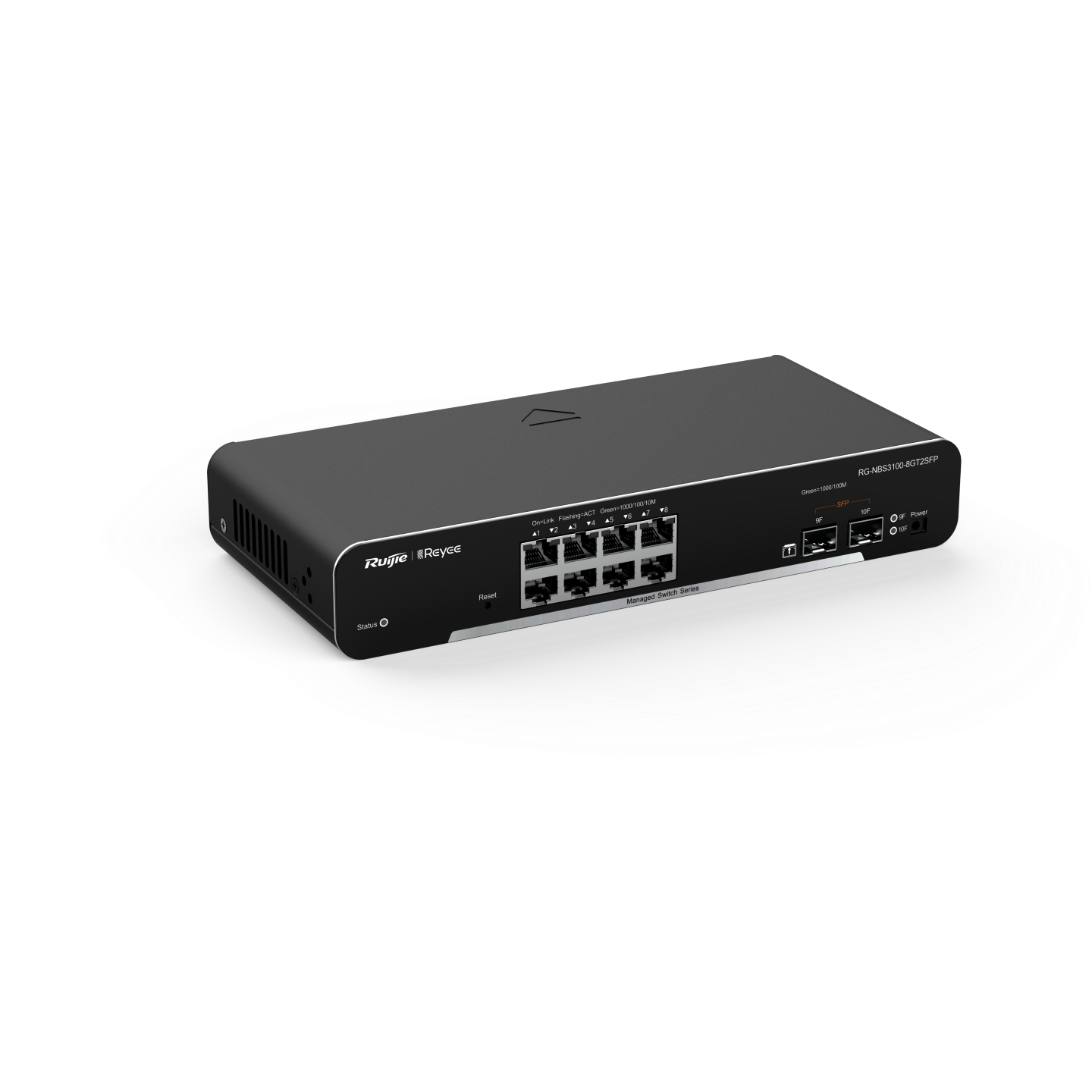 RG-NBS3100-8GT2SFP, 10-Port Gigabit Layer 2 Cloud Managed Non-PoE ...